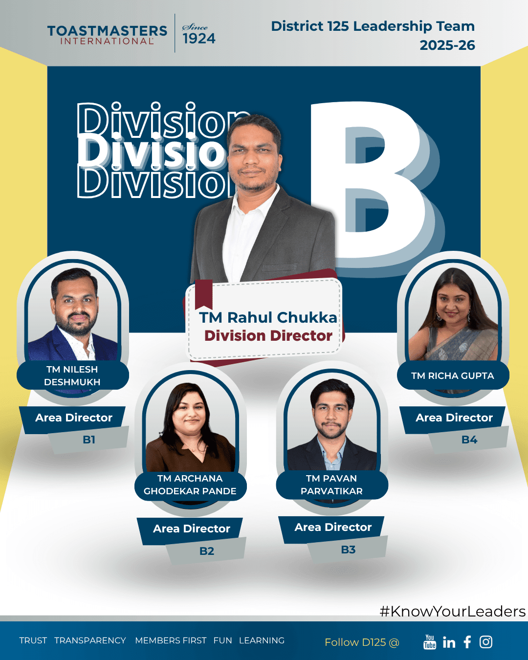Division and Area Leadership Team - District 125